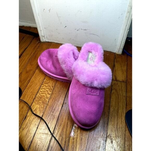 UGG | Shoes | Tropical Y2k Boho Indie Ugg Suede Cozy Shearling Slippers ...
